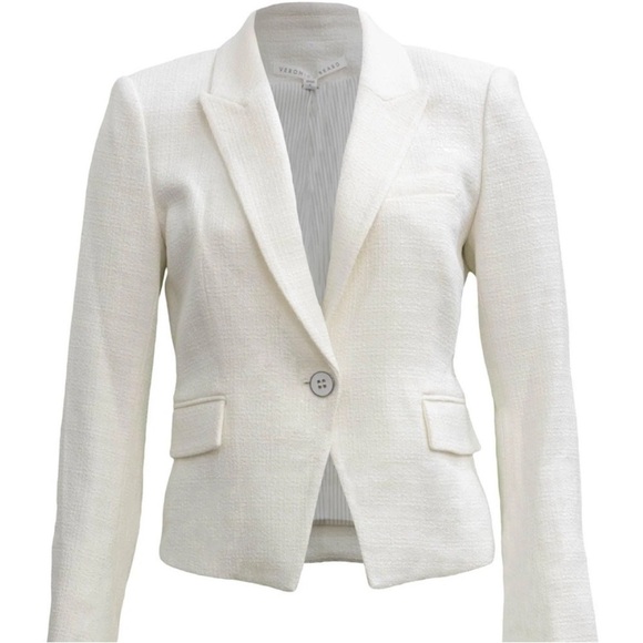 Veronica Beard | Jackets & Coats | Veronica Beard Woodley Cream Blazer ...